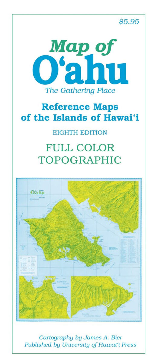 Map Of Oahu 8th Edition - Cartography by James A. Bier – Basically Books